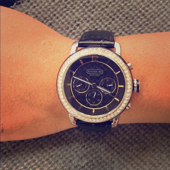Coach | Jewelry | Womens Black Coach Watch | Poshmark